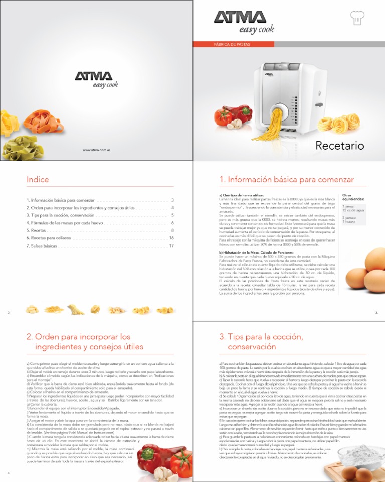 Recetario Atma - Fp4070 | PDF