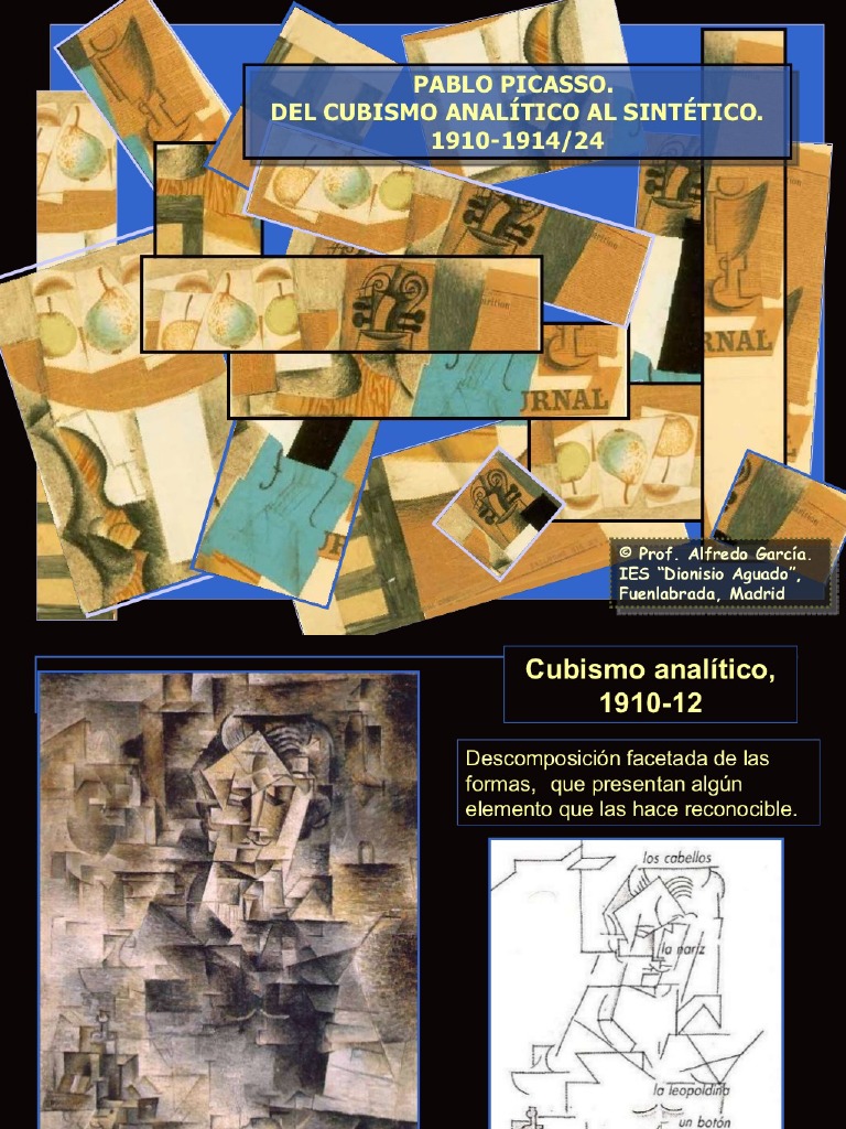Pablo Picasso. Del Cubismo Analítico Al Cubismo Sintético. 1910 - 1914: ...