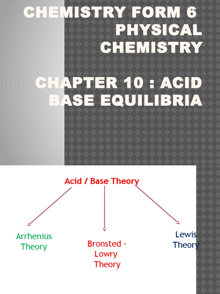 Chemistry Form 6 Chap 7 New | PDF | Buffer Solution | Hydroxide