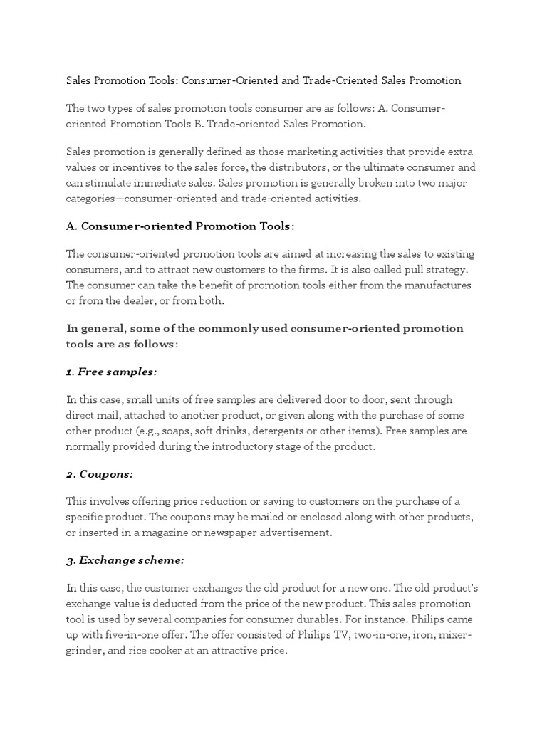 Sales Promotion Methods | PDF | Discounts And Allowances | Coupon