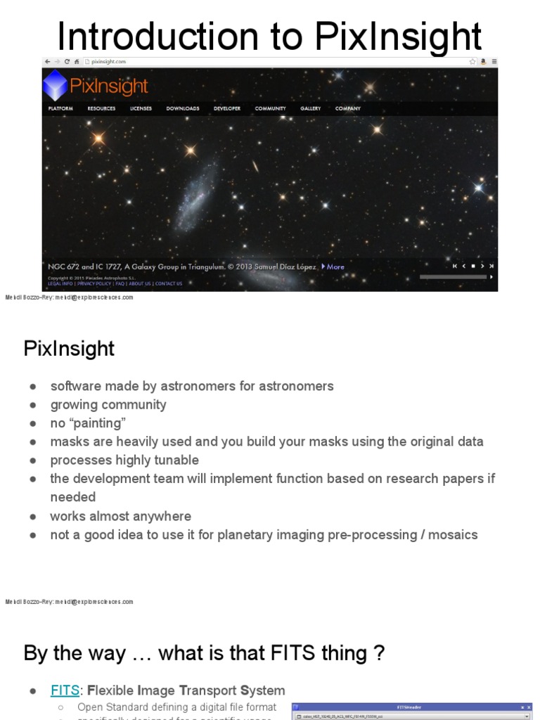 Session 1 - PixInsight Basics | PDF | Tab (Gui) | Computer Graphics