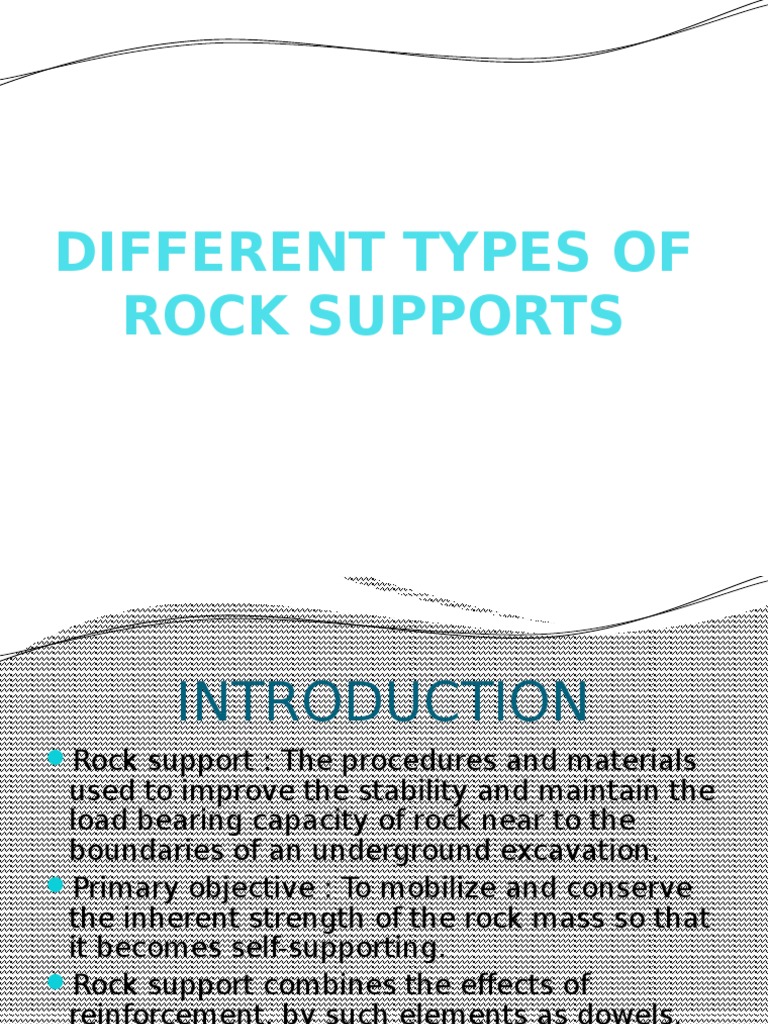 Types Of Rock Supports in Design Of Underground Structures | Tunnel ...