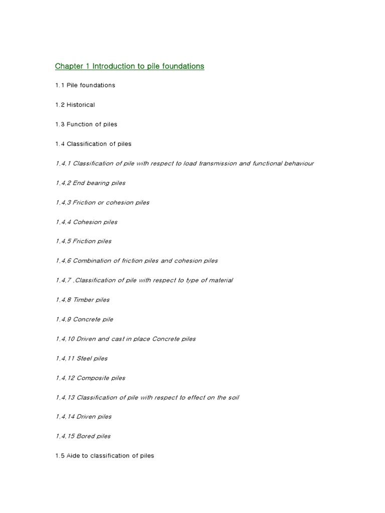 Classification of Piles: Understanding the Different Types of Piles ...