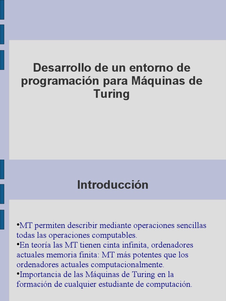 Maquina de Turing Proyecto | PDF | Entorno de desarrollo integrado ...