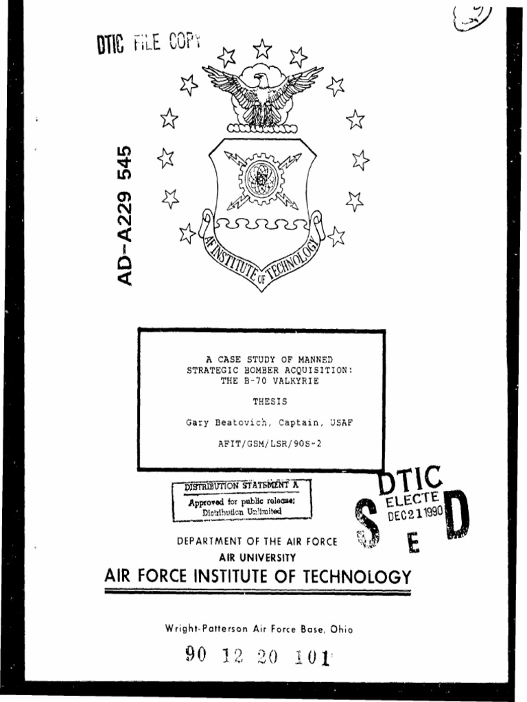 XB-70 Case Study | PDF | Intercontinental Ballistic Missile ...