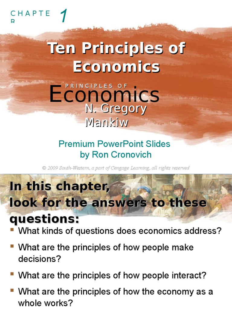 Chapter 1 Principles of Economics | PDF | Market (Economics) | Inflation