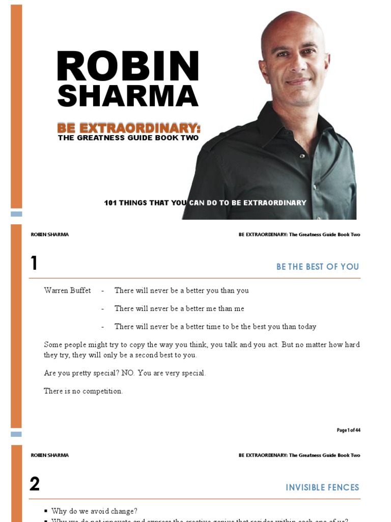 Robin Sharma Be Extraordinary | Gratitude | Leadership