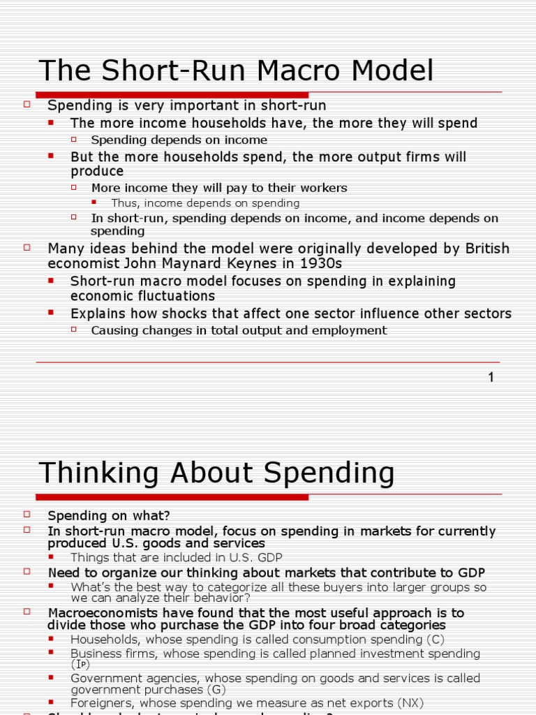 The Short-Run Macro Model | Download Free PDF | Fiscal Multiplier | Full Employment