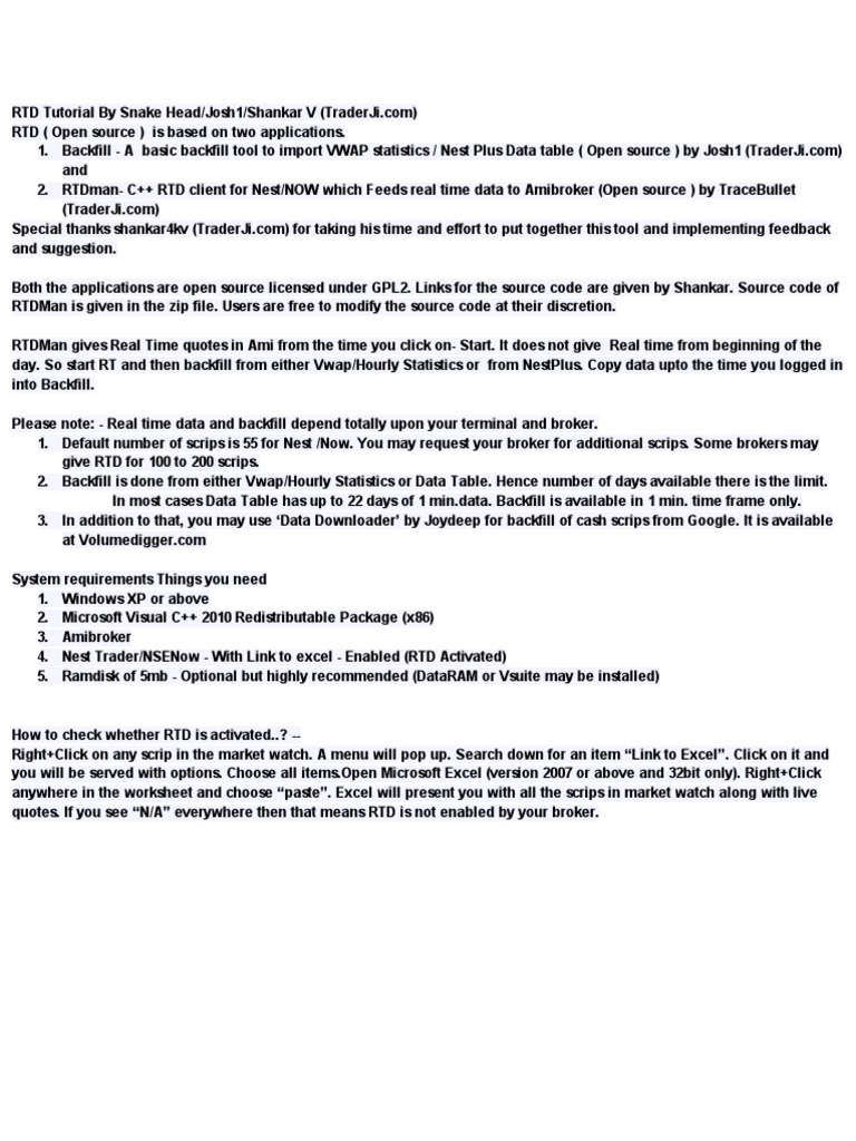 RTD Tutorial (Recovered) | PDF | System Software | Computing Platforms