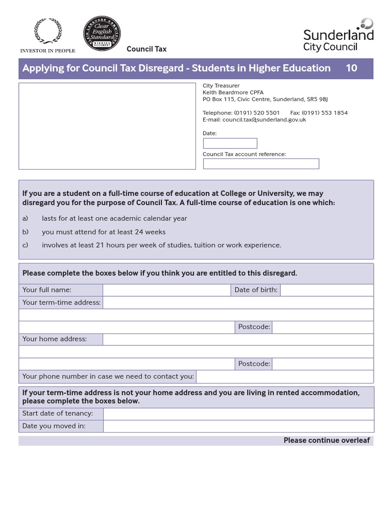 Council Tax Exemption for Students | PDF | Career & Growth