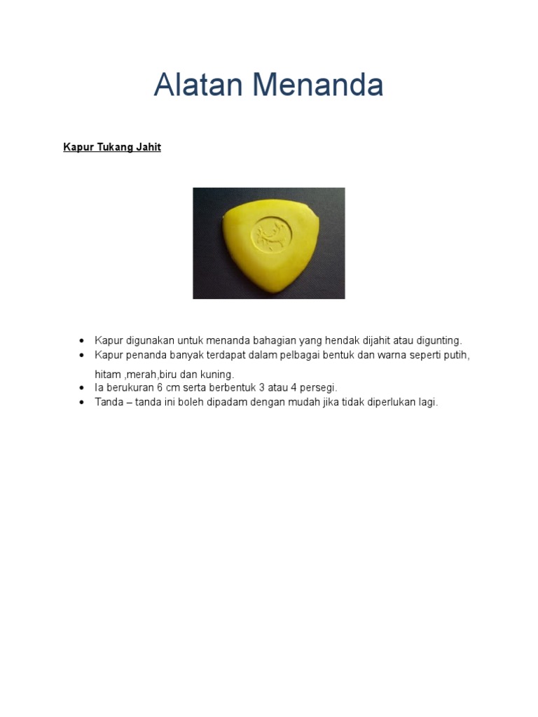 Alatan Menanda | PDF