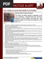 MEWP Emergency Lowering Procedures Guide | PDF