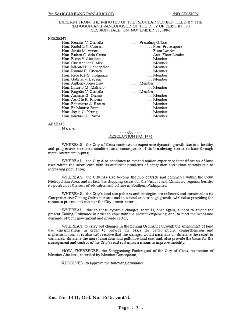Zoning Ordinance | Building Code | Urban Renewal