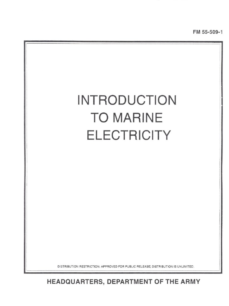 fm55 509 1 Introduction To Marine Electricity | PDF | Electric Charge ...