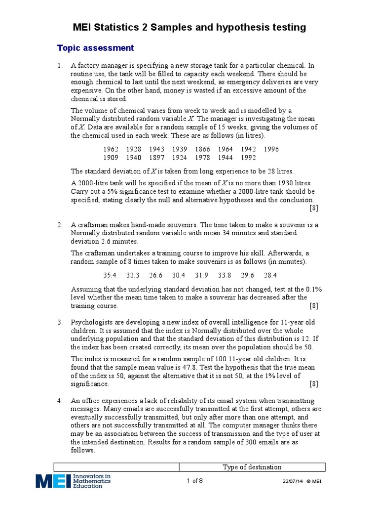 TA Hypothesis Testing | PDF | Statistical Hypothesis Testing | Null ...