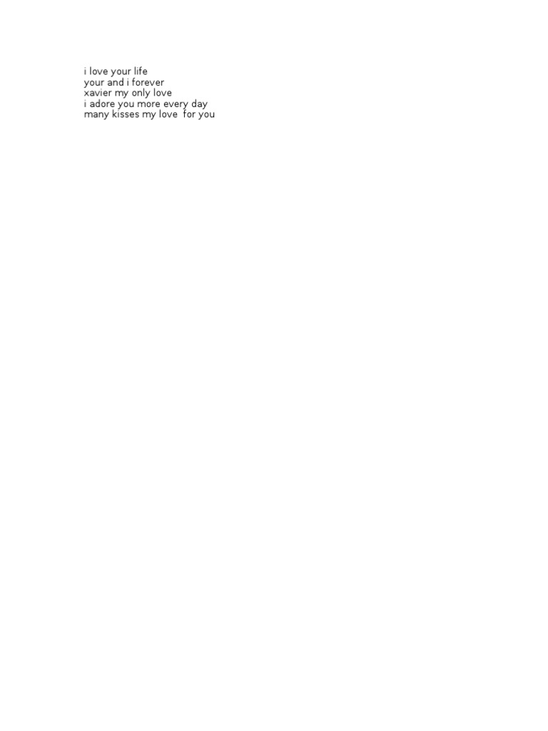 My Love Amore Mio | PDF