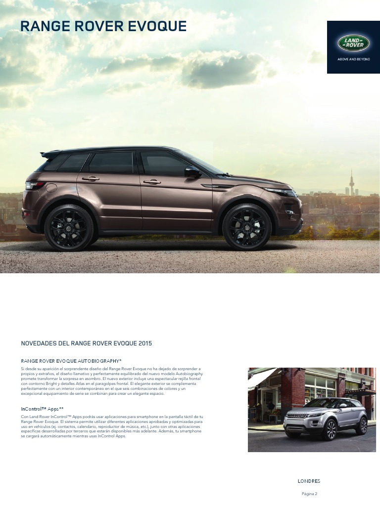 Range Rover Evoque 150 Es ES | PDF | Tracción en las cuatro ruedas ...