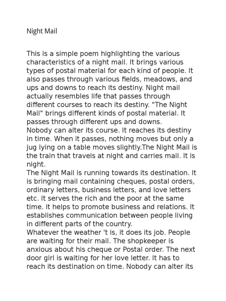 Night Mail | PDF | Racism | Discrimination & Race Relations
