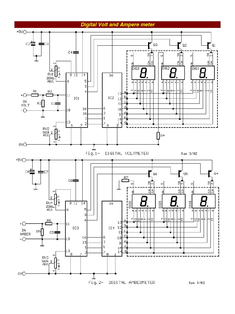 Digital Volt and Ampere Meter | PDF | Manufactured Goods | Electrical ...