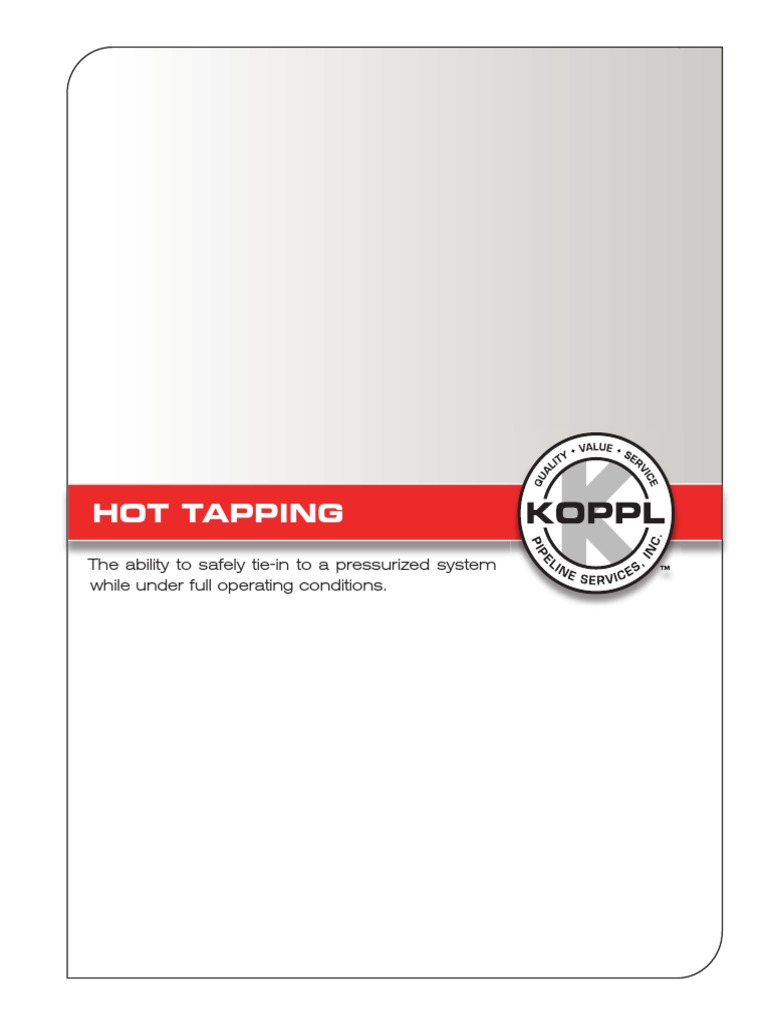 Hot Tapping | PDF | Tap (Valve) | Valve