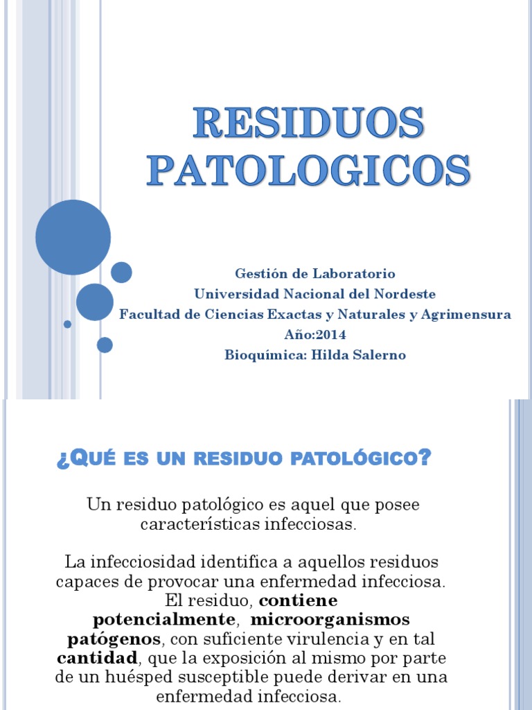 Residuos Patologicos | PDF | El plastico | Residuos
