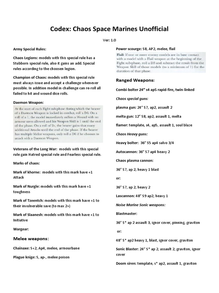 Codex CSM | PDF | Fantasy | Weaponry