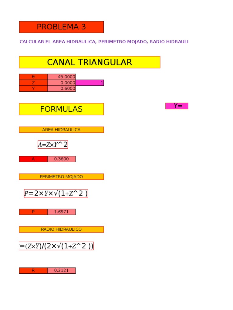 Canal Triangular: Problema 3 | PDF