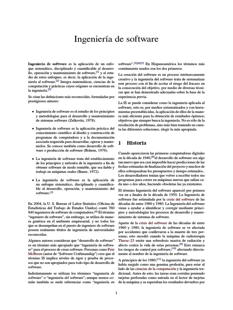 Ingeniería de Software | PDF | Ingeniería de software | Proceso de desarrollo de software