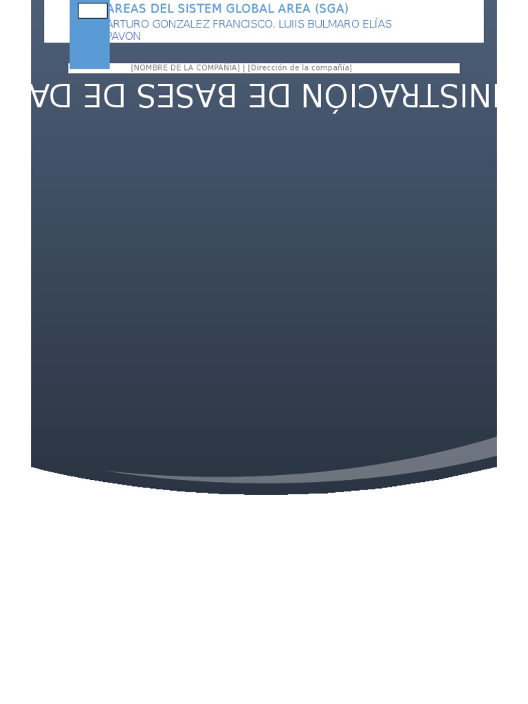 Componentes Del SGA Oracle | PDF | Datos de computadora | Tecnología ...