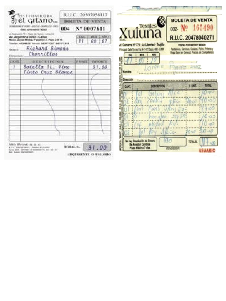 Boletas de Venta | PDF