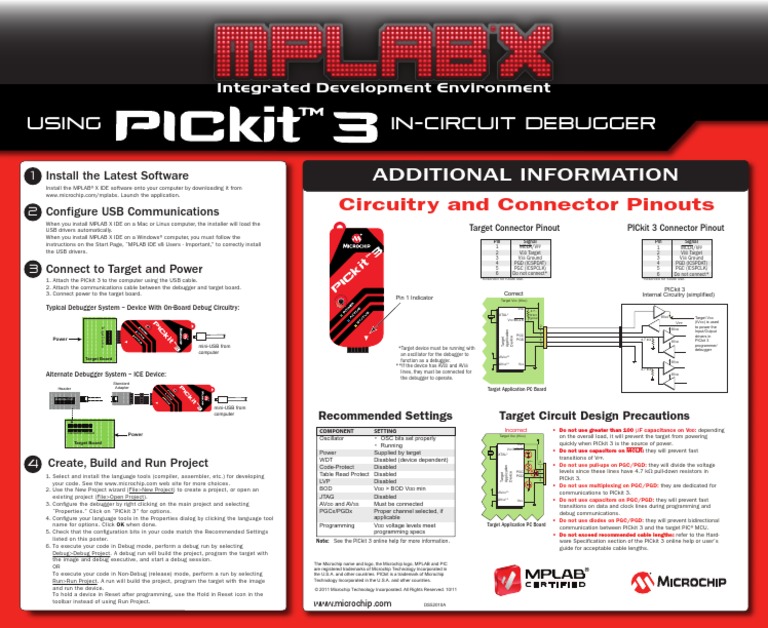 Using PICKit™ 3 For MPLAB® X IDE | PDF
