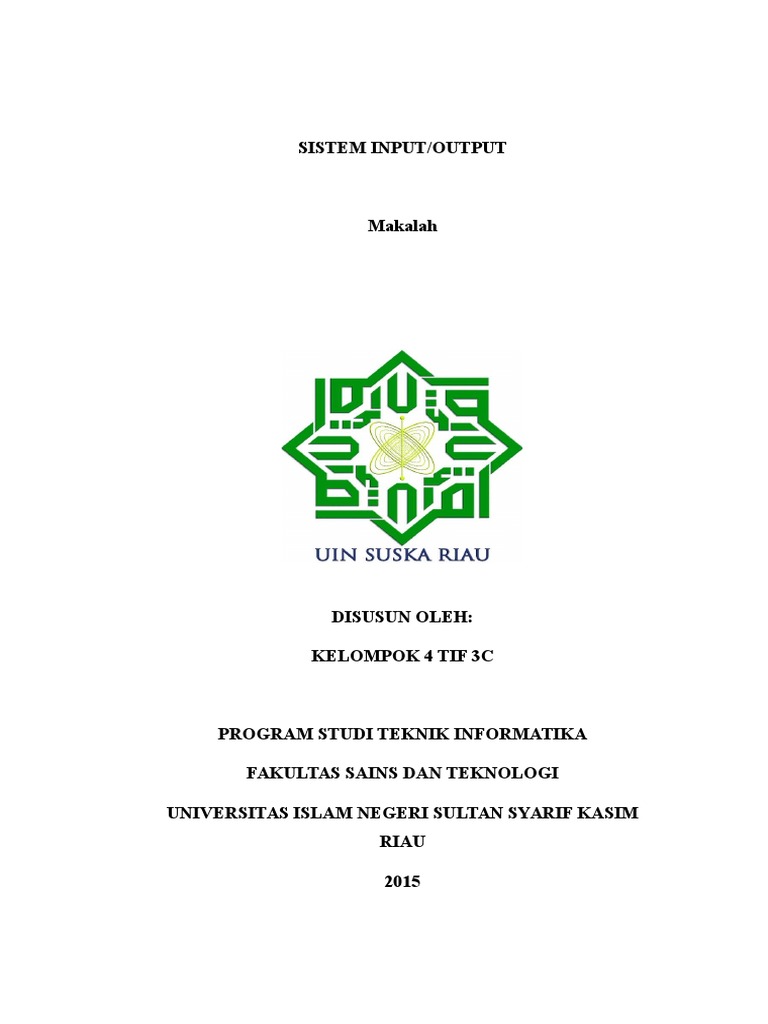 Makalah Sistem Input Output | PDF