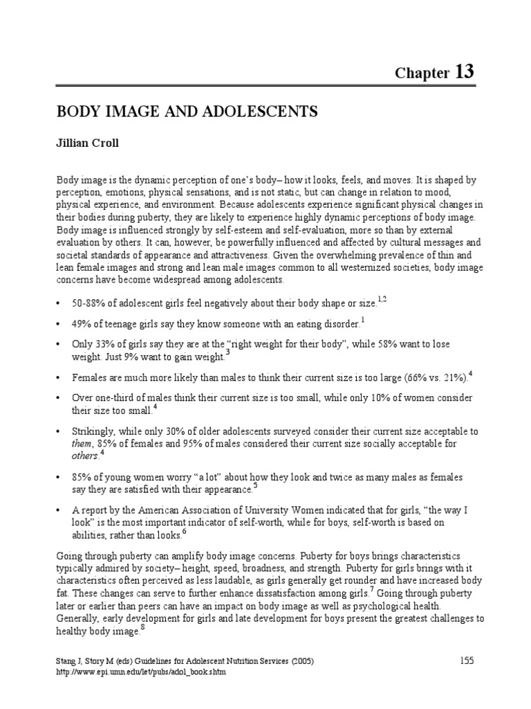 Body Image and Young People | PDF | Self-Improvement | Lifestyle