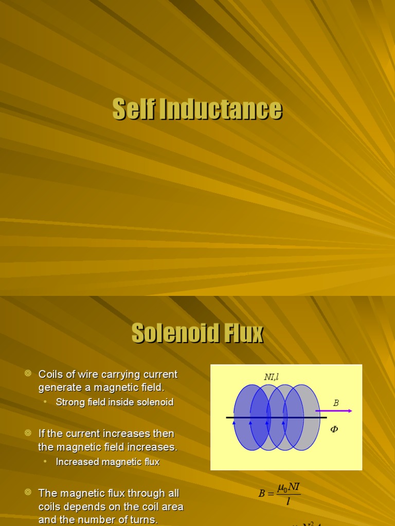 Self Inductance | Inductance | Inductor