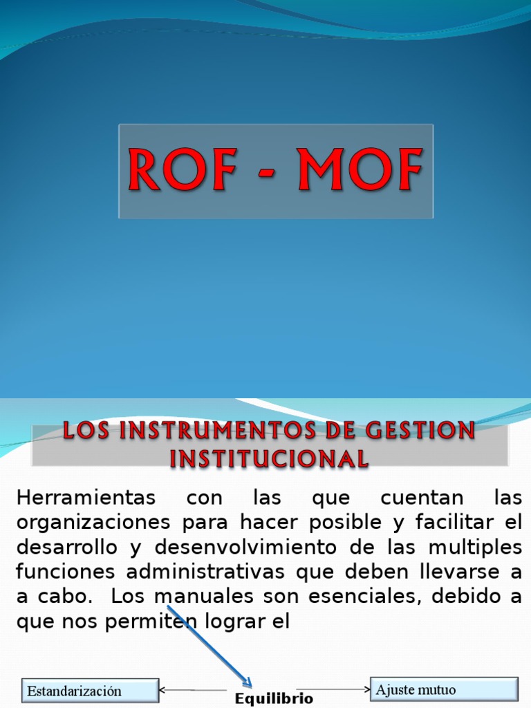 Rof Mof | PDF | Institución | Toma de decisiones