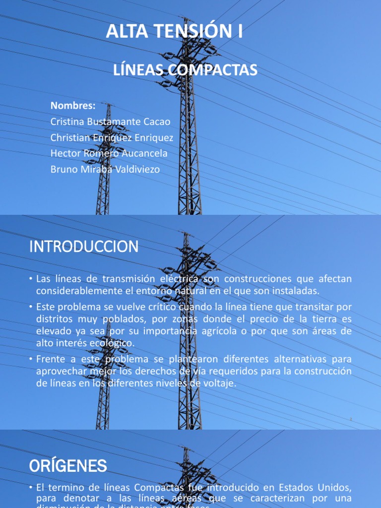 Líneas Compactas | PDF | Transmisión de energía eléctrica | Aluminio