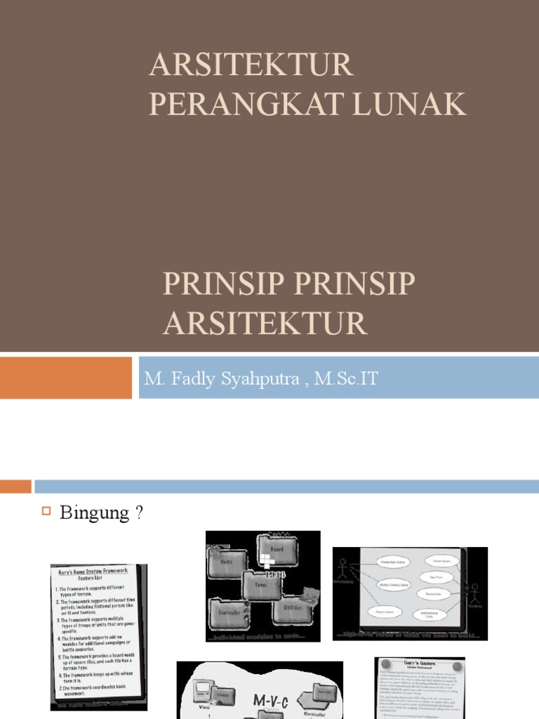 Arsitektur Perangkat Lunak | PDF