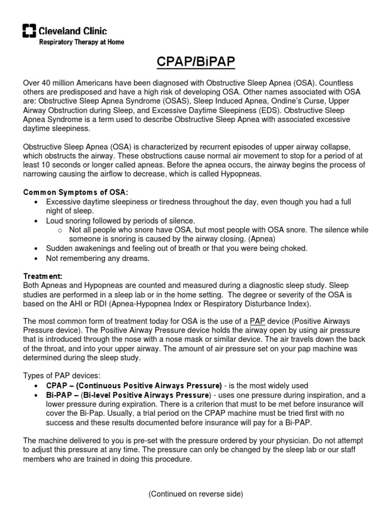 cpap-bipap | Sleep Apnea | Psychological States