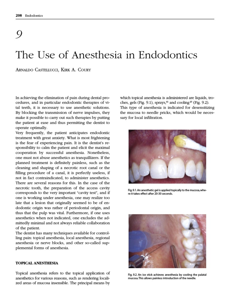 The Use of Anesthesia in Endodontics | Dentistry | Mouth