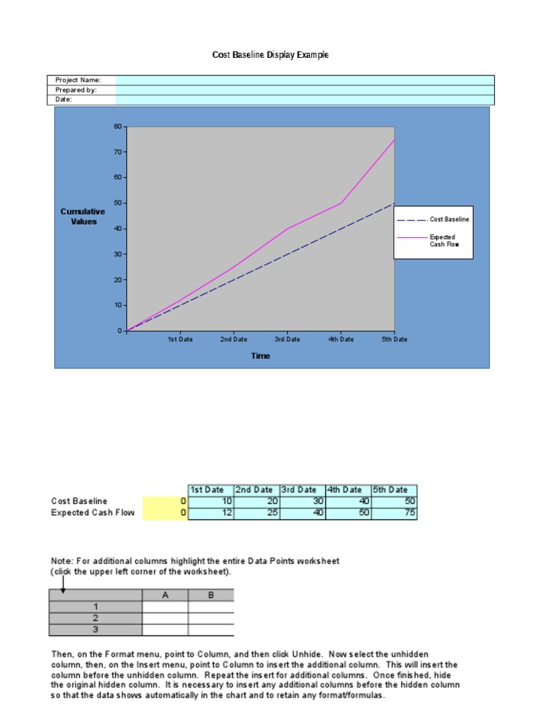 Cost Baseline Display Example | PDF
