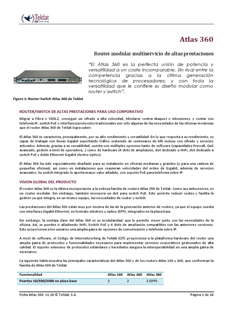 Atlas360 FT v1 10 | PDF | Yo Pv6 | Enrutador (Computación)