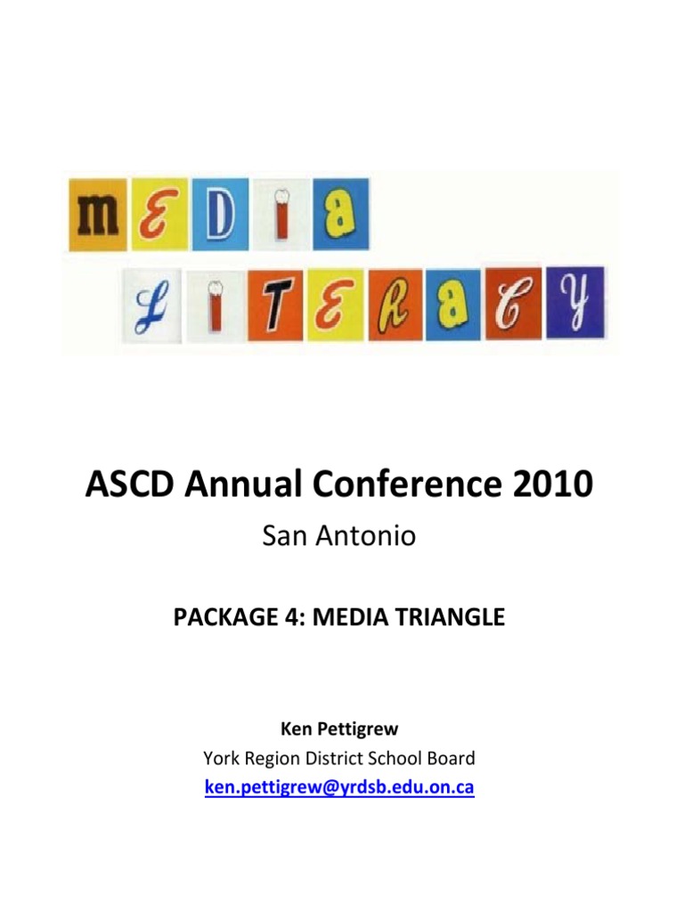 The Media Triangle | PDF | Mass Media | Literacy