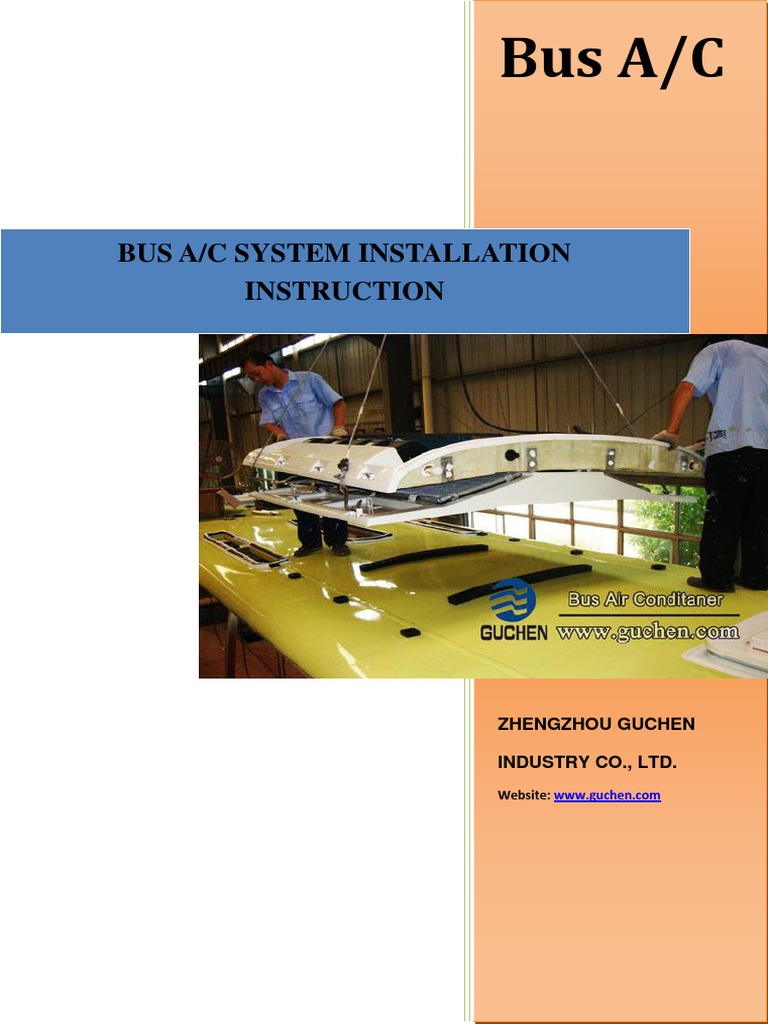 Bus A/C System Installation Instruction