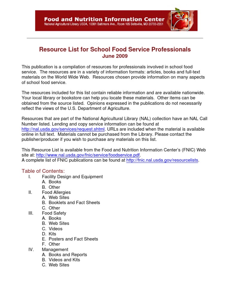 Food Service | PDF | Food Allergy | Food Safety