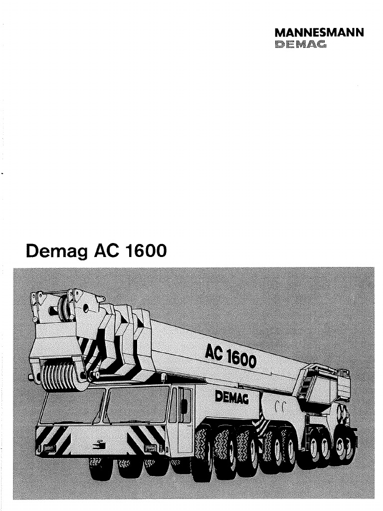Demag AC1600 Load Chart | PDF