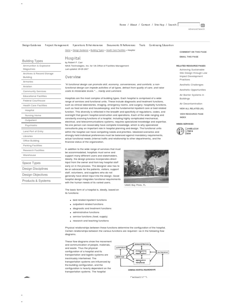 Hospital Design Guide | PDF | Joint Commission | Hospital