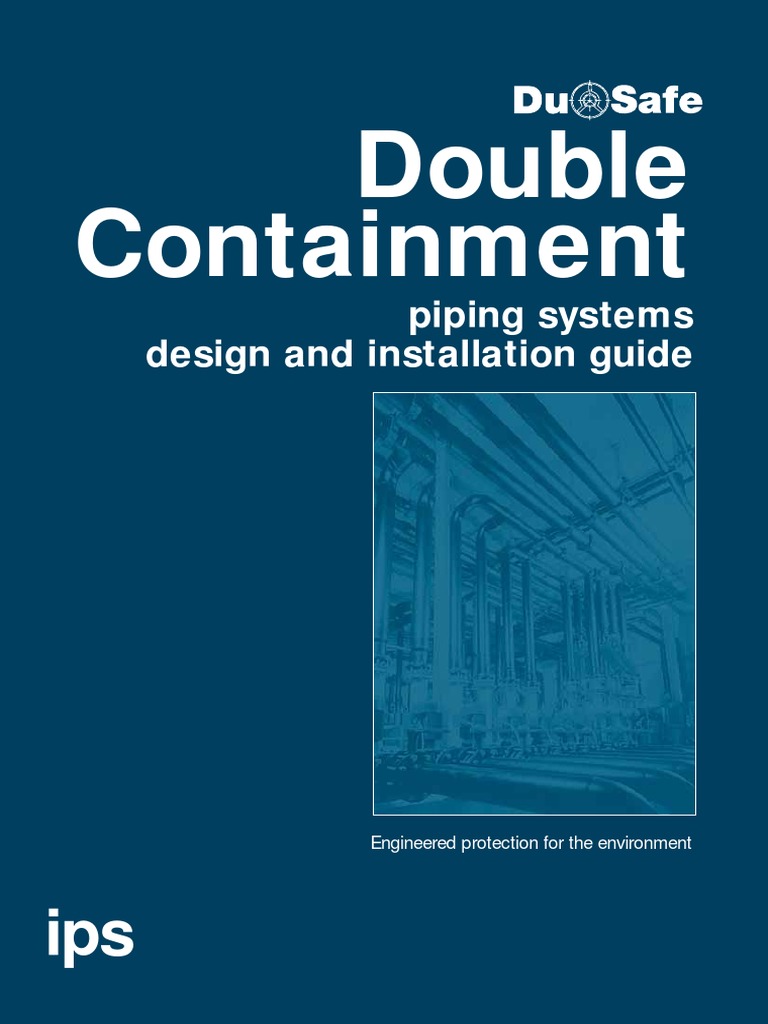 Duo Safe Double Cont Install | PDF | Pipe (Fluid Conveyance) | Leak