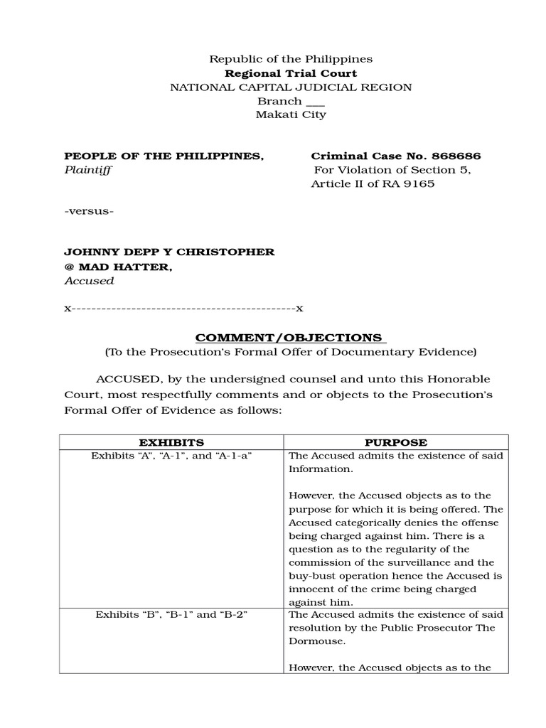 Comment Opposition | PDF | Prosecutor | Public Law