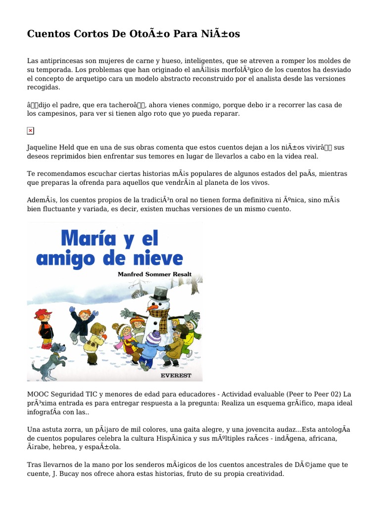 Cuentos Cortos de Otoño para Niños | PDF