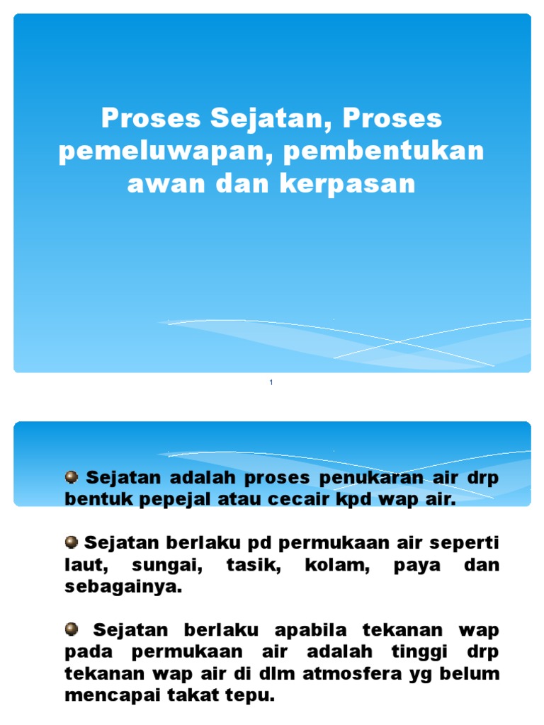 KULIAH 4 Proses-Sejatan-Pemeluwapan-dan-Kerpasan | PDF